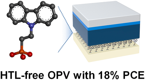 Self-Assembled Monolayer Enables Hole Transport Layer-Free Organic Solar Cells with 18% ...